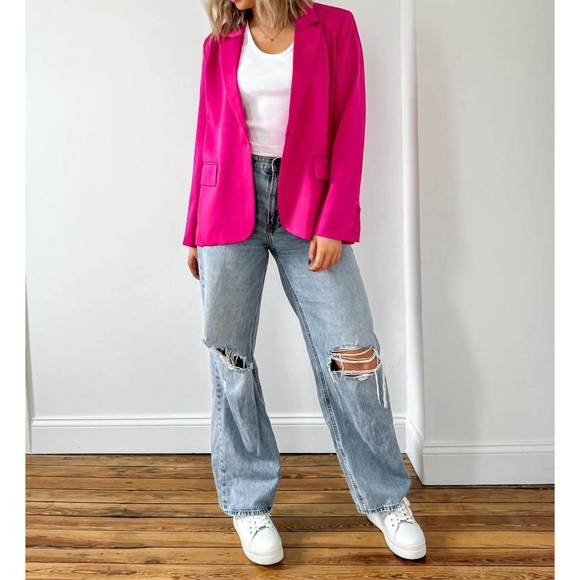 Lucy Paris | Jackets & Coats | New Lucy Paris Tomoko Blazer In Fuchsia ...